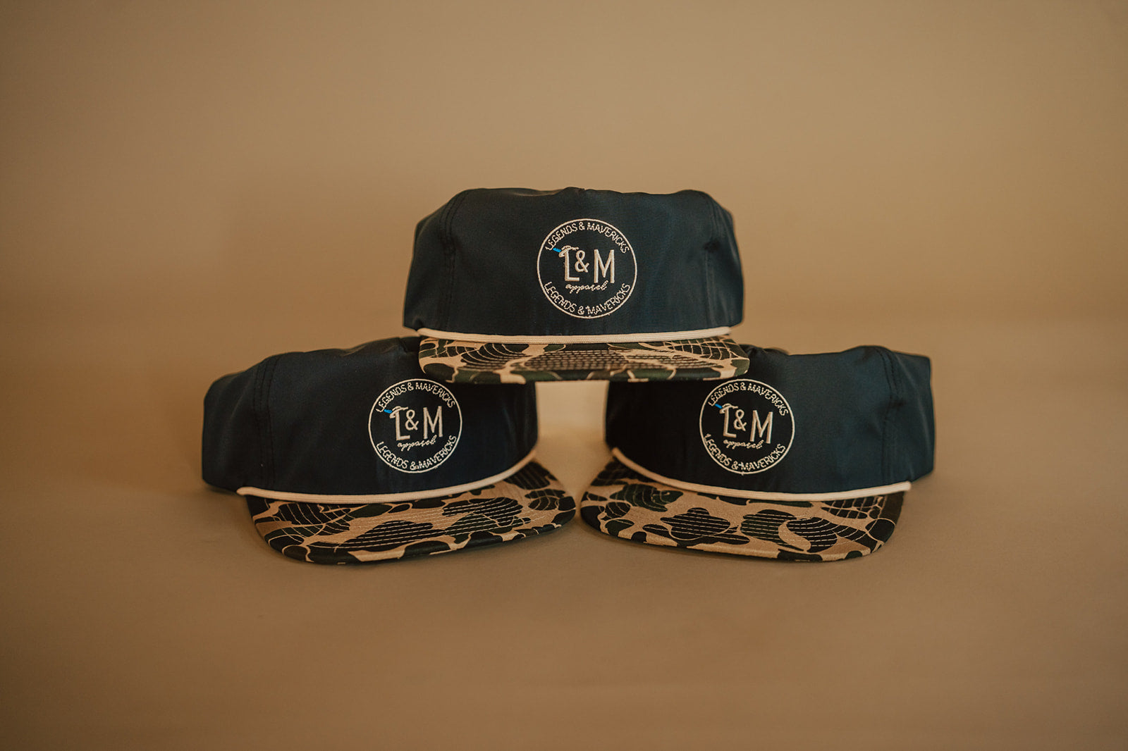 Black/Taupe Logo Cap – LEGENDS & MAVERICKS APPAREL